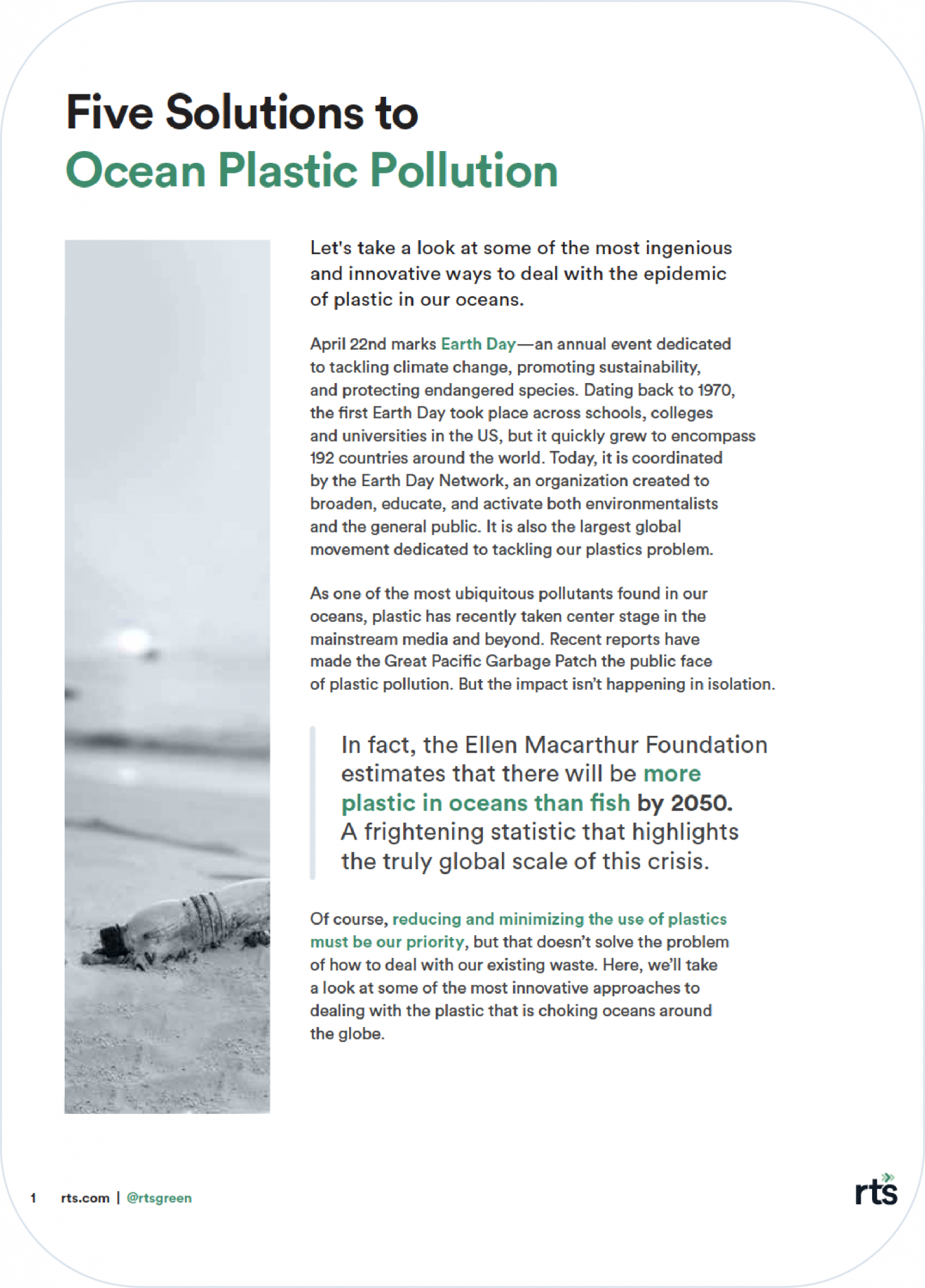 Five solutions to ocean plastic pollution - Recycle Track Systems