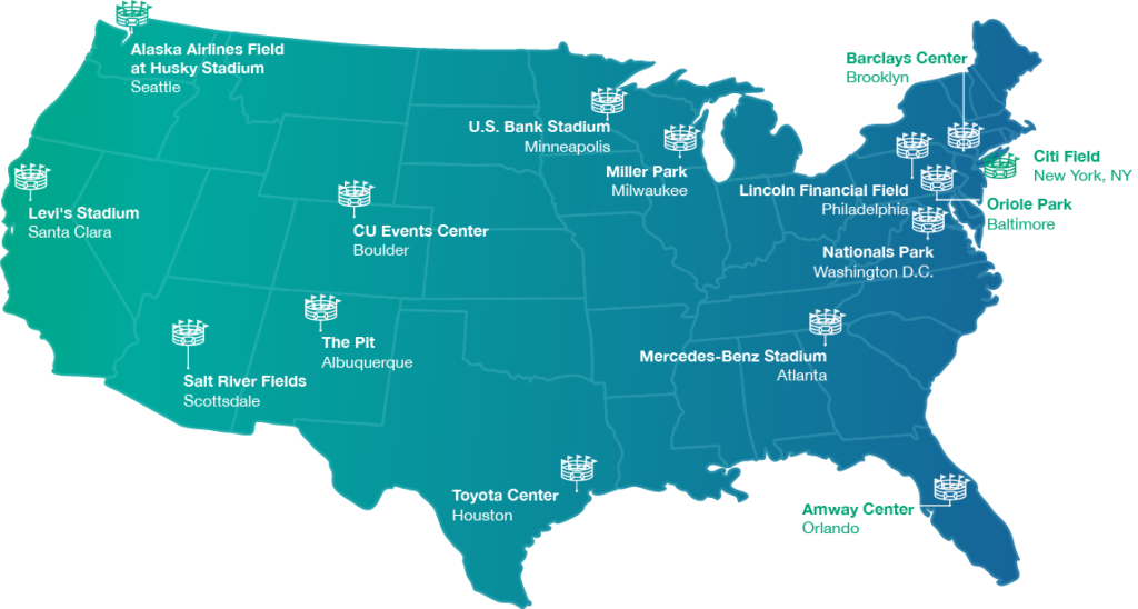 LEED Certified Sports Stadium List as an Infographic - Recycle Track ...